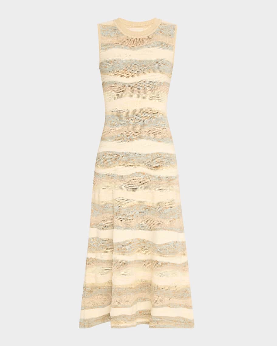 Ulla Johnson Gaia Knit Sleeveless Midi Dress | Neiman Marcus