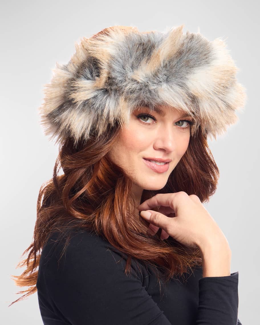 Fabulous Furs Faux Fur Halo Headband | Neiman Marcus