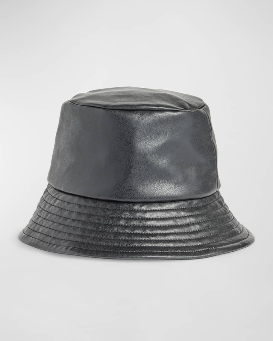 Fabulous Furs Metallic Pom Bucket Hat | Neiman Marcus