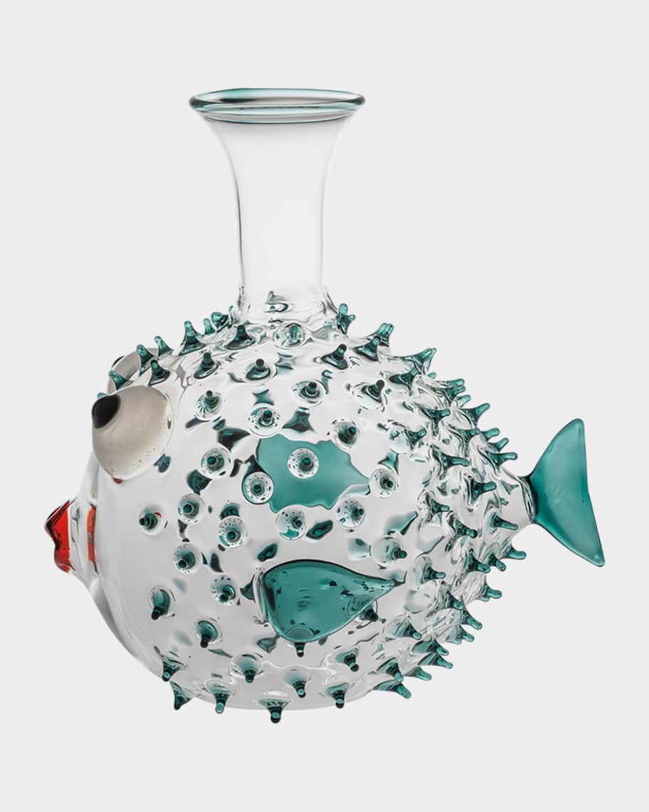 Massimo Lunardon Pufferfish Decanter | Neiman Marcus