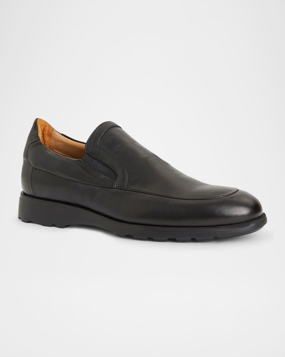 Bruno Magli Men's Comodo Leather Slip-On Loafers | Neiman Marcus