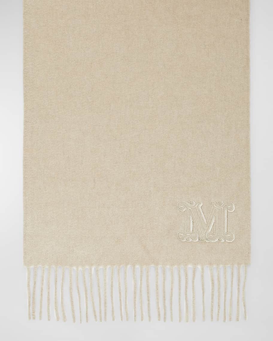 Max Mara WS Dalia Beige Cashmere Stole | Neiman Marcus