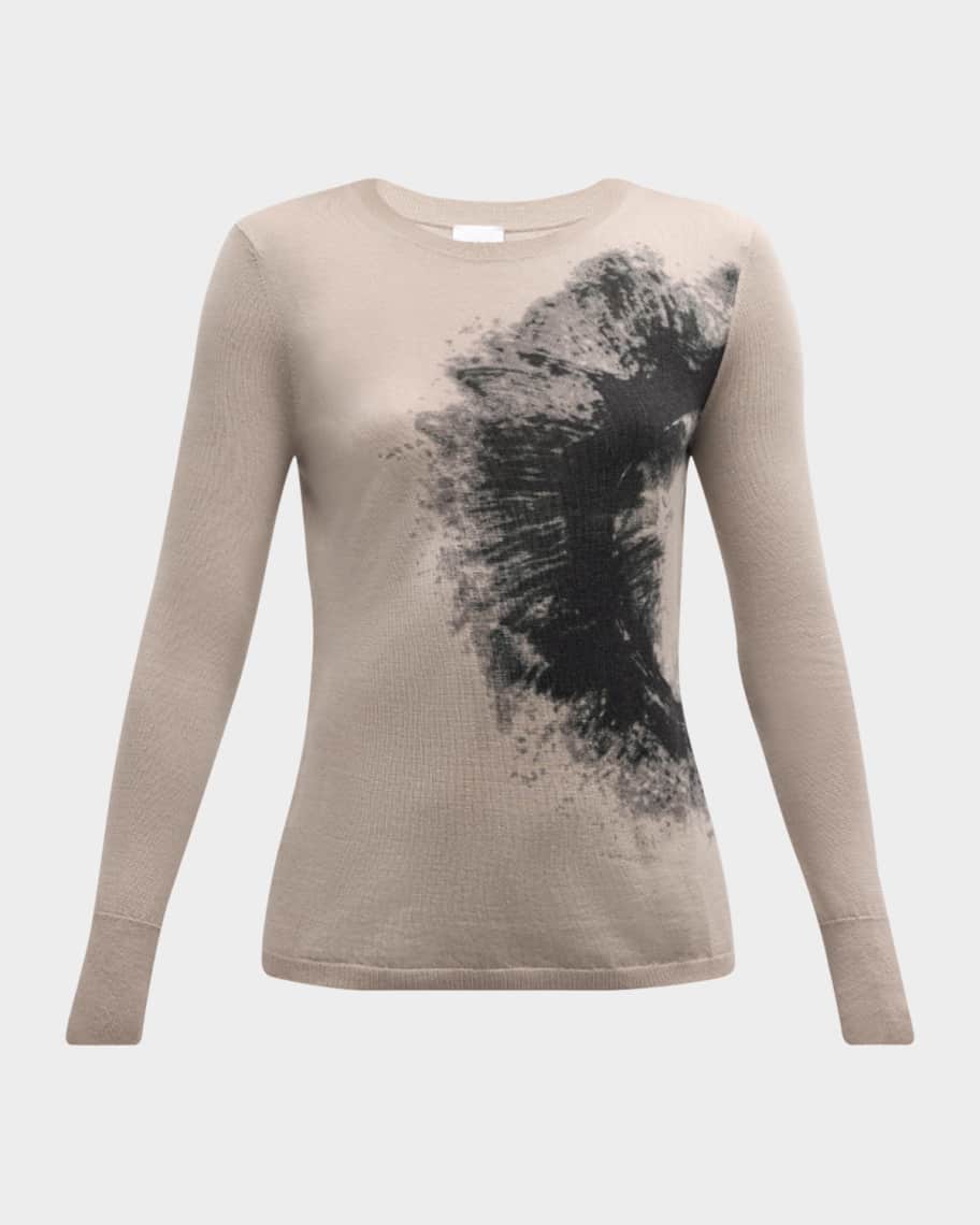 TSE Cashmere Superfine Brushstroke Cashmere Sweater | Neiman Marcus