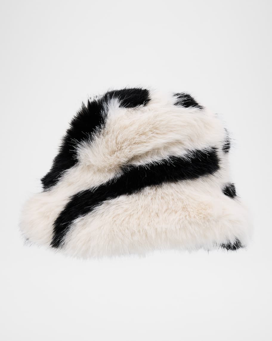 Adrienne Landau The Lily Faux Fur Bucket Hat | Neiman Marcus