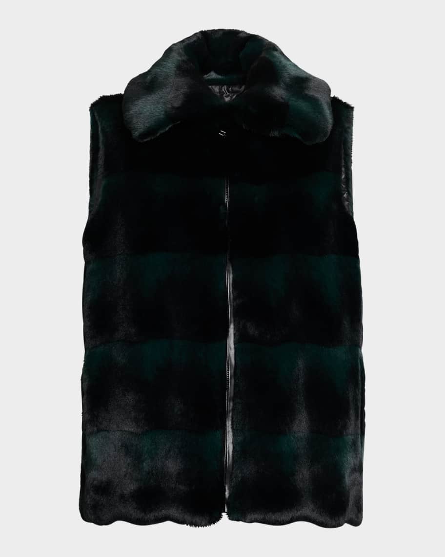 Adrienne Landau The Lottie Faux Fur Vest | Neiman Marcus
