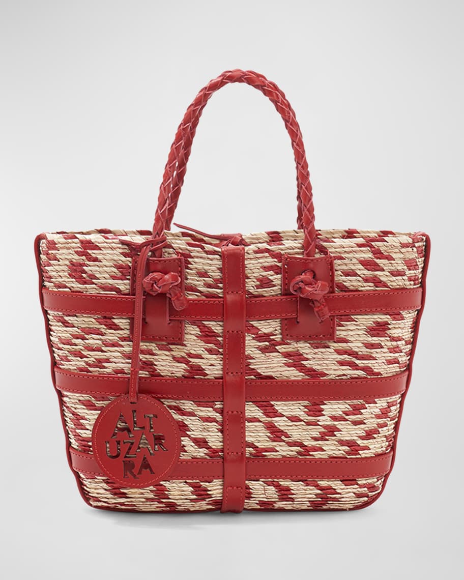Altuzarra Watermill Mini Straw Tote Bag | Neiman Marcus