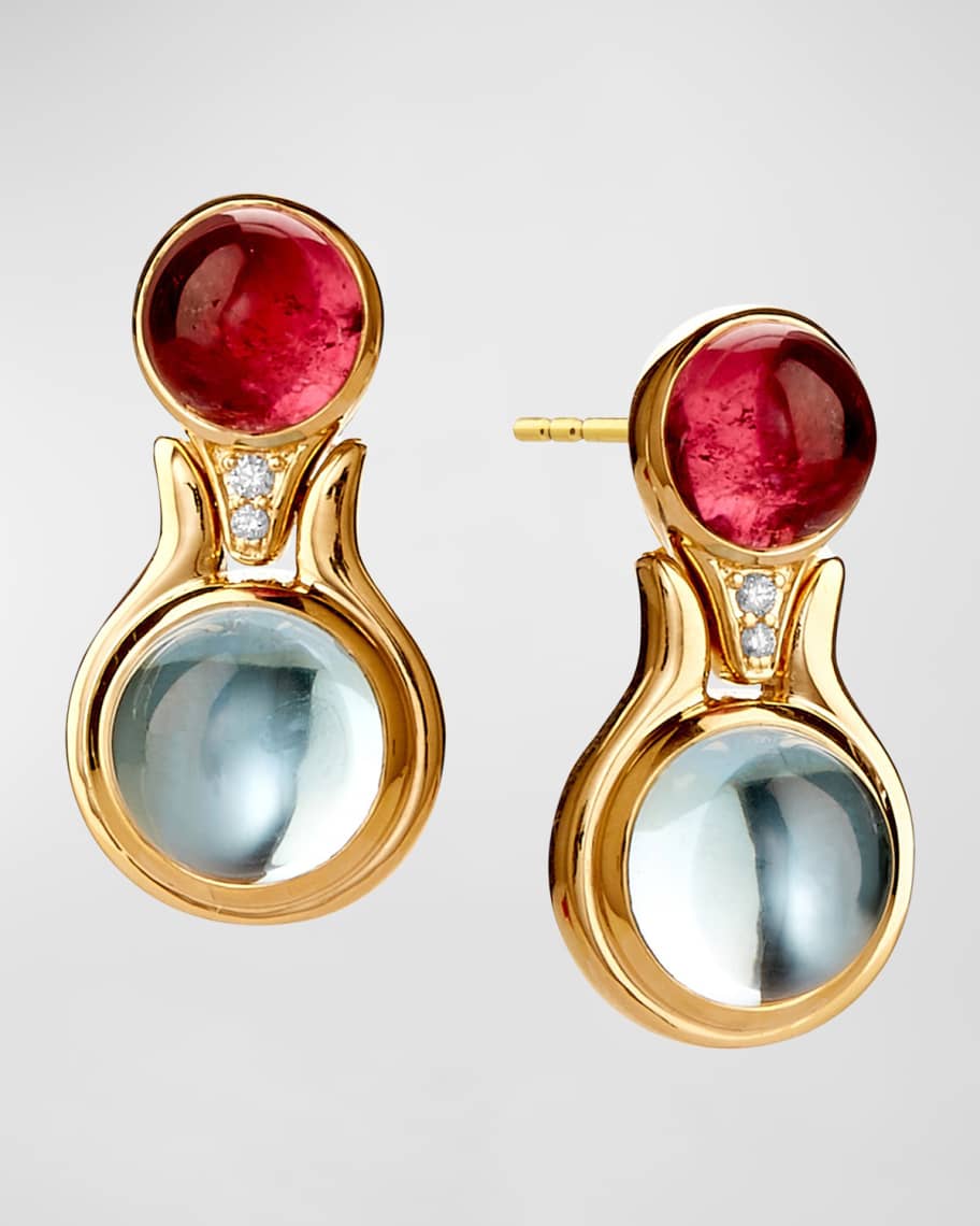 Syna 18K Candy Gemstone Drop Earrings | Neiman Marcus