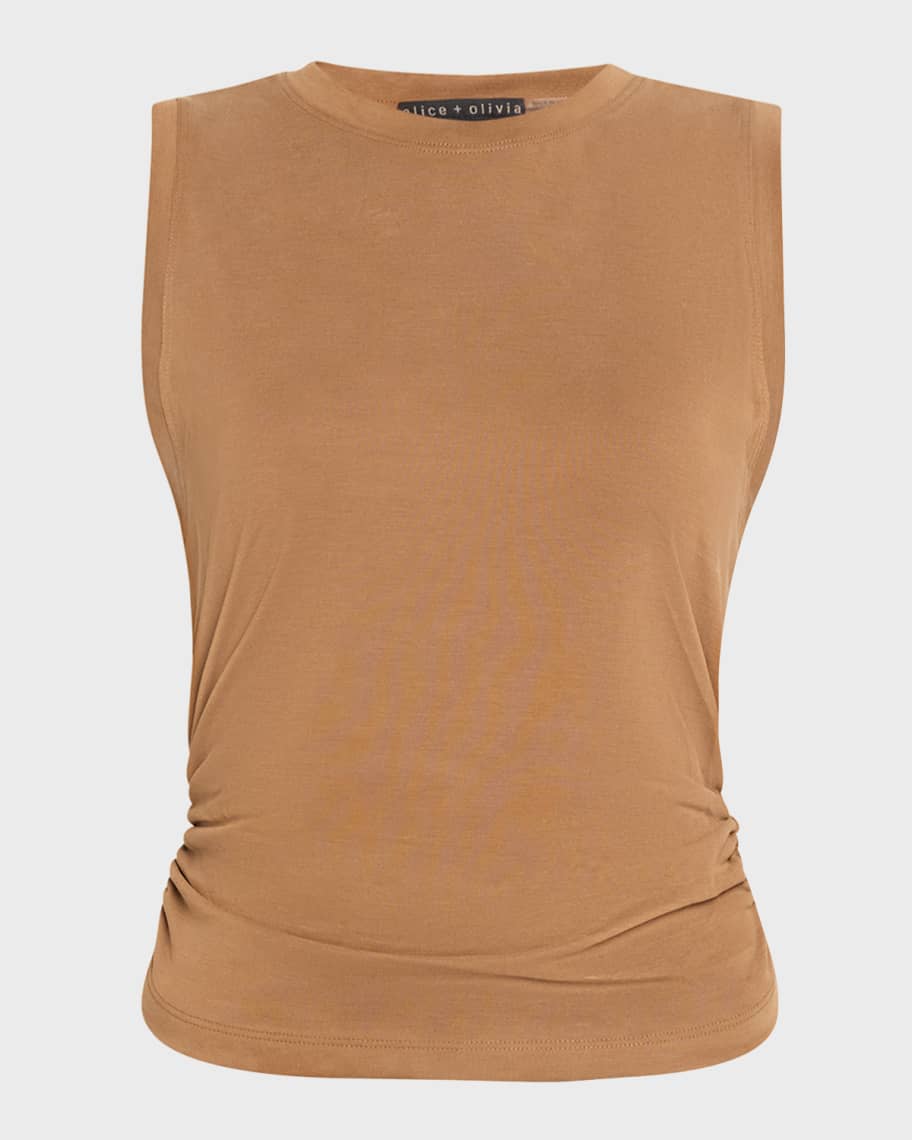 ALICE + OLIVIA Kappa Cropped Tank Top | Neiman Marcus