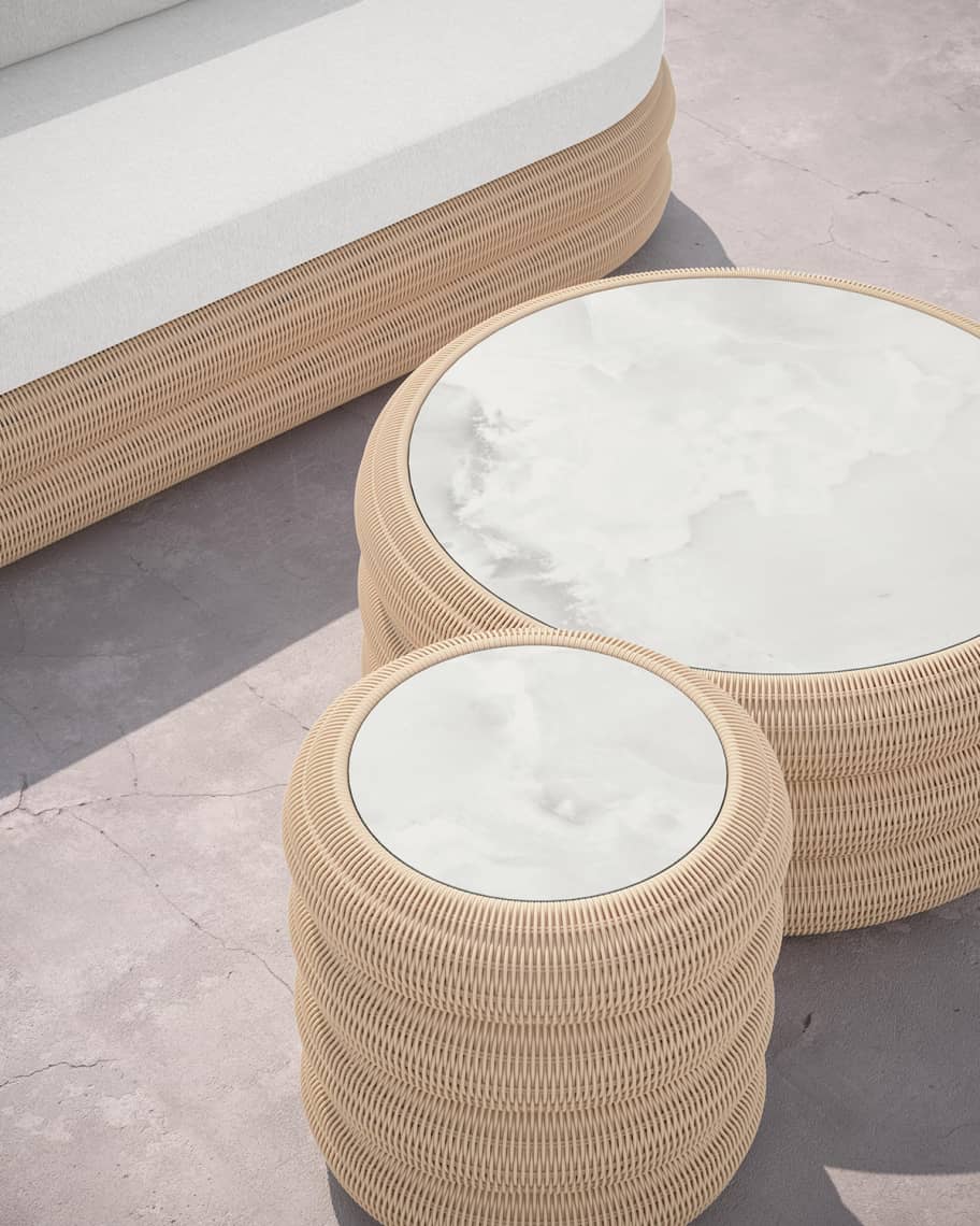 Azzurro Living Texoma Side Table - Helena Dekton Top | Neiman Marcus
