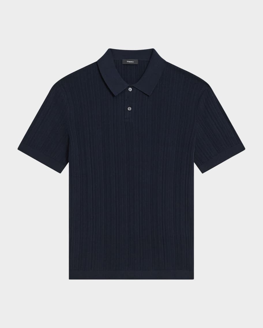Theory Men's Tactile Cotton Polo Shirt | Neiman Marcus