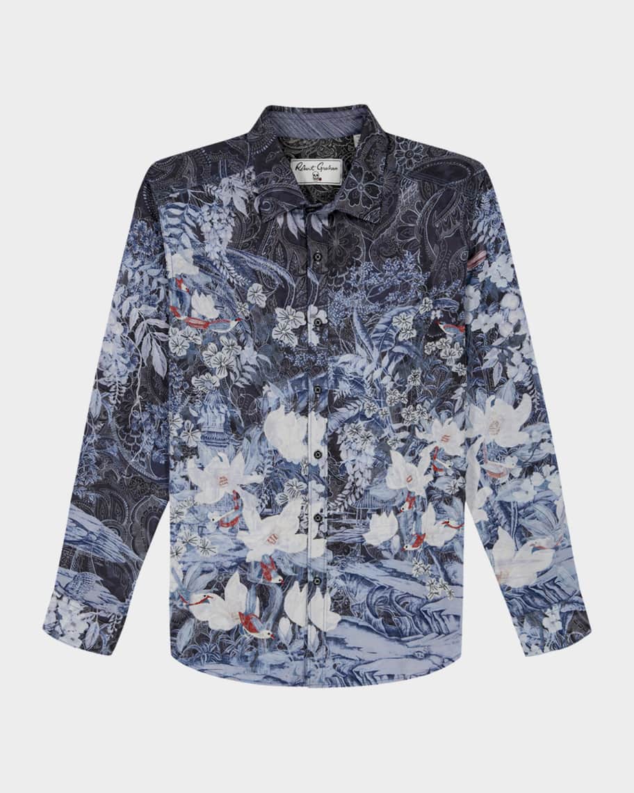 Robert Graham Men's Nadine Japanese Water Garden Sport Shirt | Neiman ...