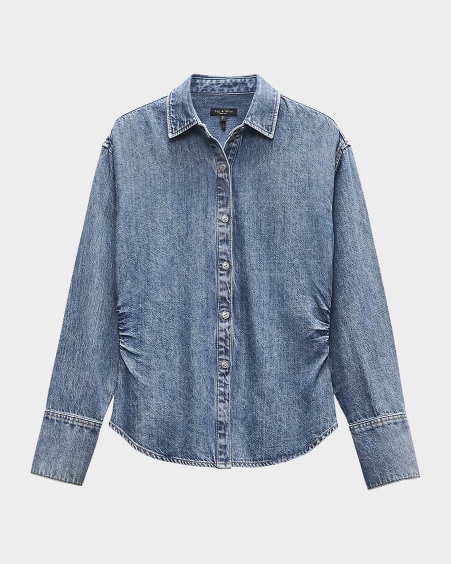 Rag & Bone Featherweight Leah Long-Sleeve Top | Neiman Marcus