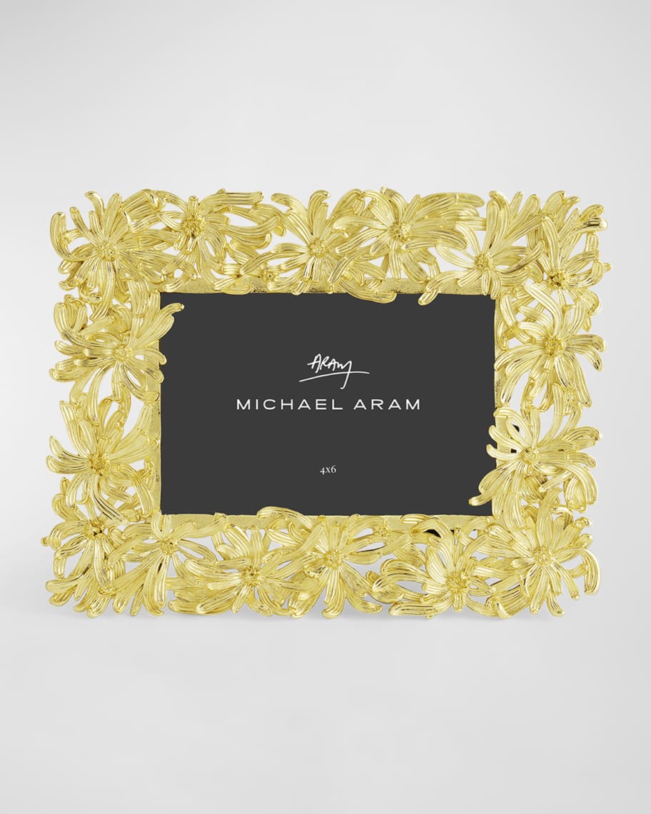 Michael Aram Dahlia Picture Frame, 4" x 6" | Neiman Marcus