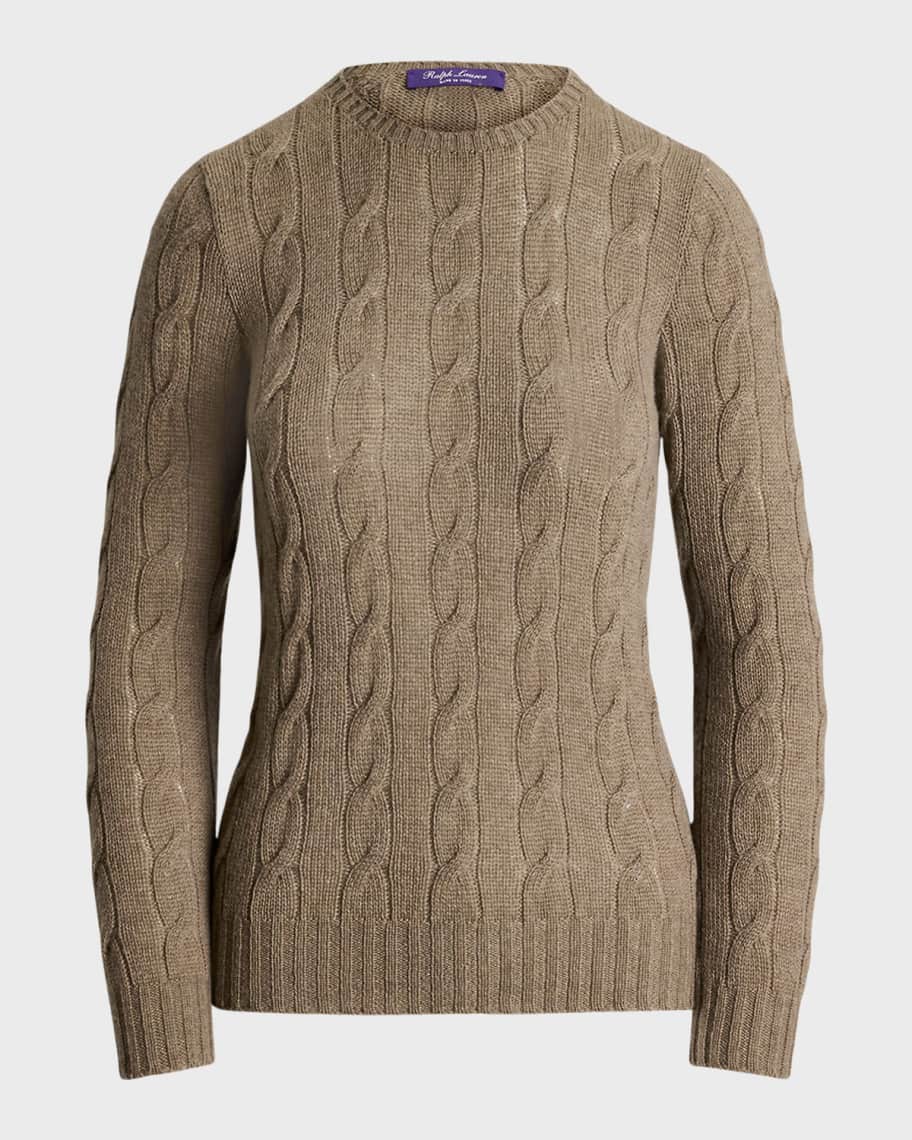 Ralph Lauren Collection Brushed Cashmere-Blend Sweater | Neiman Marcus