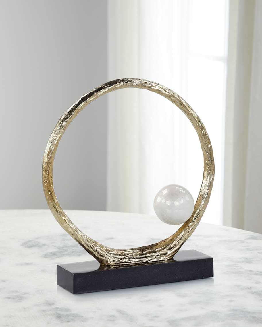 John-Richard Collection Anello Di Perle Sculpture On Iron Base, Large ...
