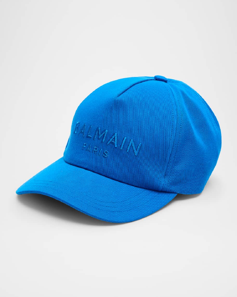 Balmain Men's Logo Embroidered Baseball Cap | Neiman Marcus