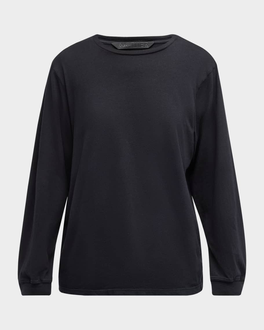 MOTHER The Long-Sleeve Rowdy Tee | Neiman Marcus
