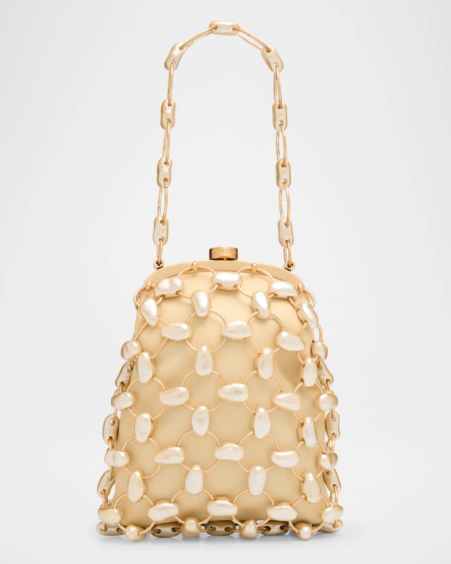 Cult Gaia Brielle Faux Pearl Top-Handle Bag | Neiman Marcus
