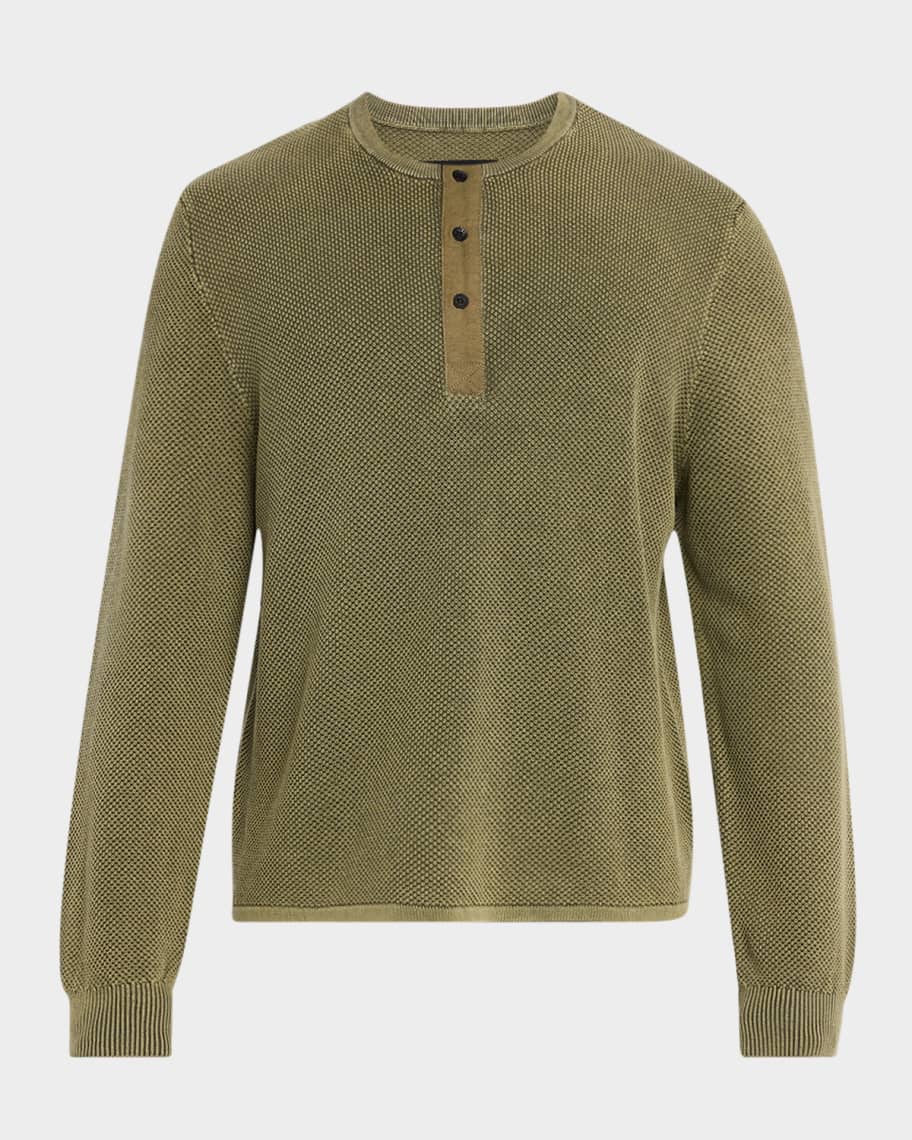 Rag & Bone Men's Washed Dexter Henley Shirt | Neiman Marcus