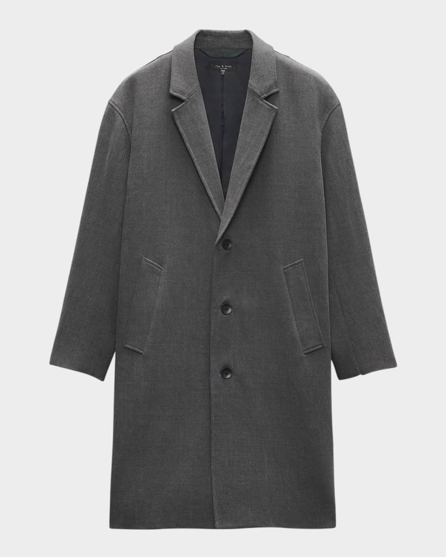Rag & Bone Men's Lance Wool-Linen Topcoat | Neiman Marcus