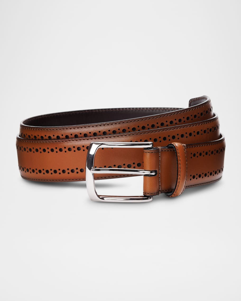 Allen Edmonds Men's Manistee Leather Dress Belt | Neiman Marcus