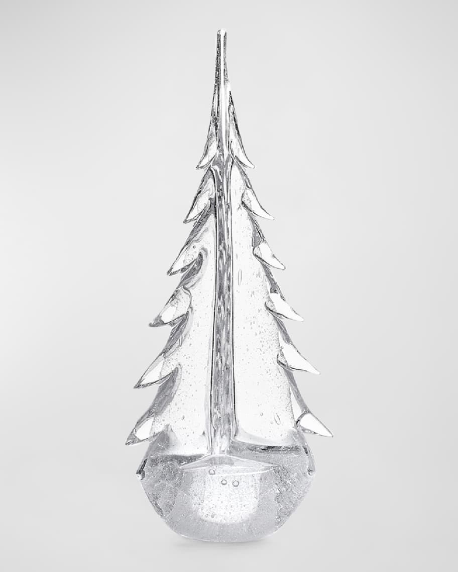 Simon Pearce Vela Bubble Evergreen Glass Tree, 16" | Neiman Marcus