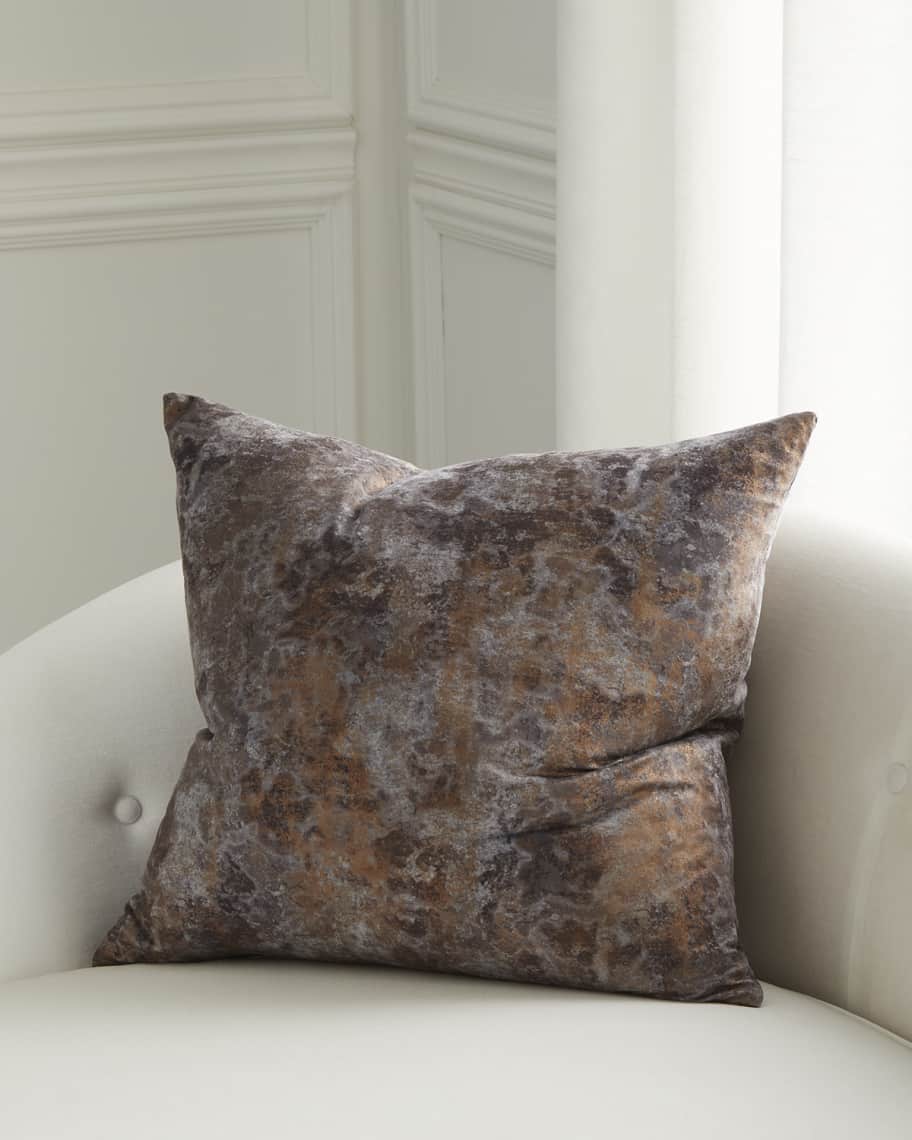 Eastern Accents Heidi Copper Decorative Pillow, 22" Square | Neiman Marcus