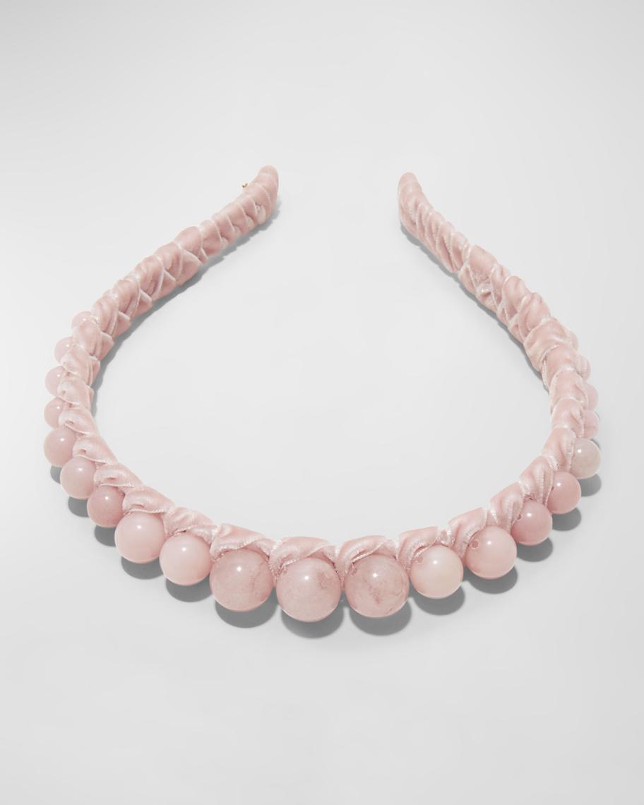 Lele Sadoughi Graduated Beaded Headband | Neiman Marcus