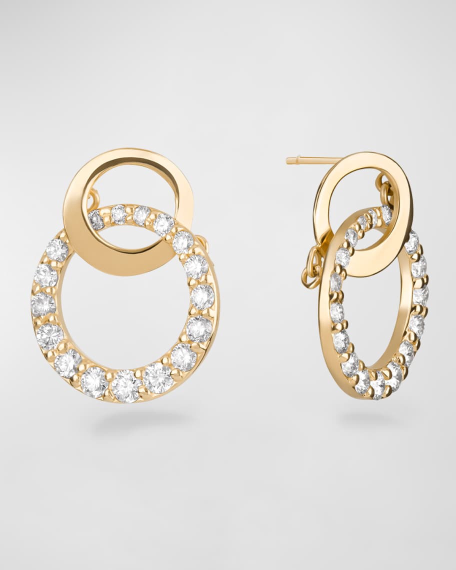 LANA 14K Gold Flawless Double Bond Cusp Dangle Stud Earrings | Neiman ...