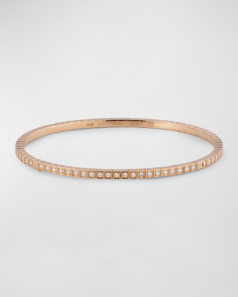 Chopard Ice Cube 18K Rose Gold Mini Full Diamond Bracelet, Size Medium ...