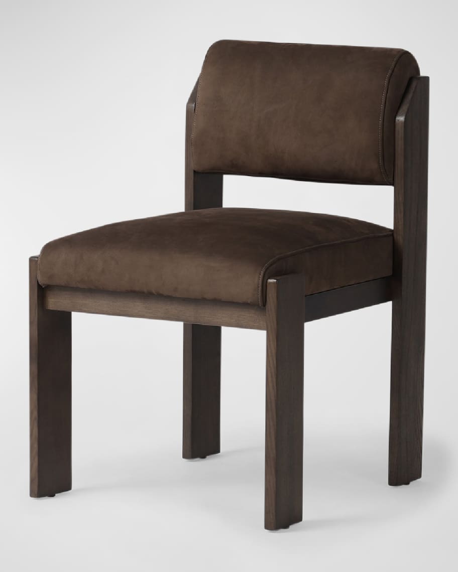 Four Hands Hamlet Leather Dining Side Chair | Neiman Marcus