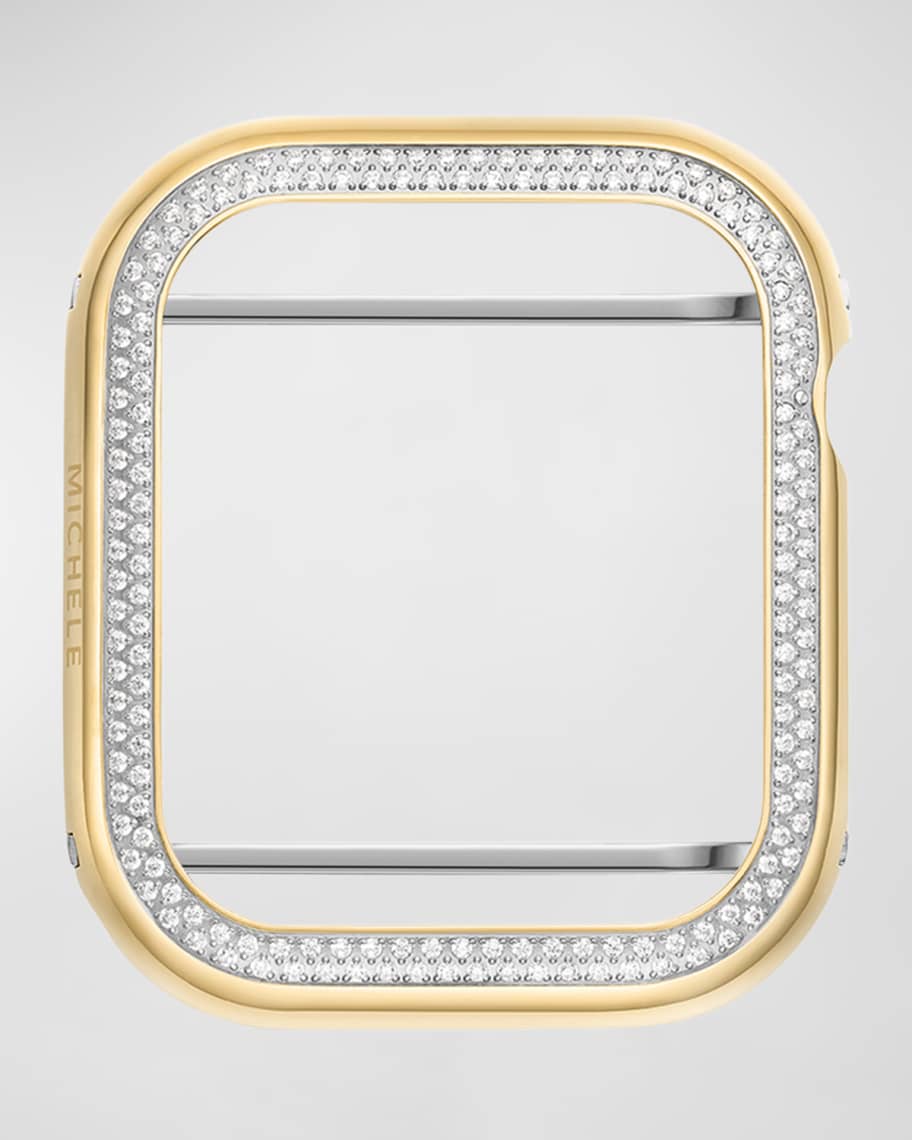 MICHELE Diamond Apple Watch Case in 18K Gold Plated, 45mm | Neiman Marcus