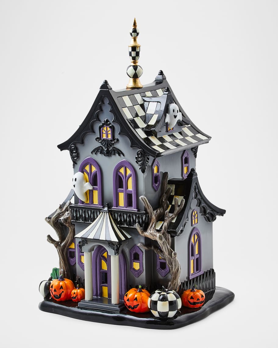 MacKenzie-Childs Halloween Illuminated Music Haunted House | Neiman Marcus