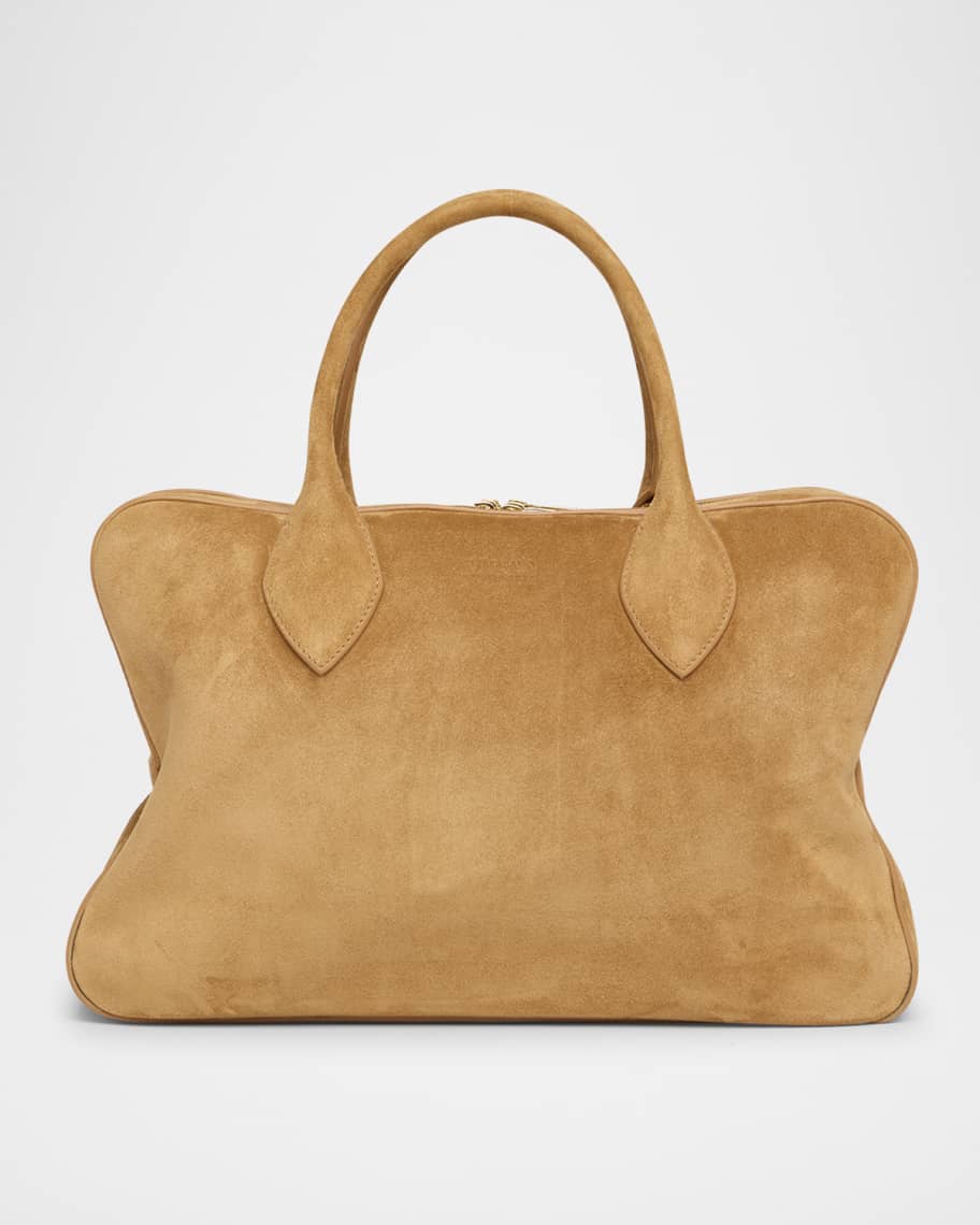 Ferragamo Star Triple Zip Suede Top-Handle Bag | Neiman Marcus