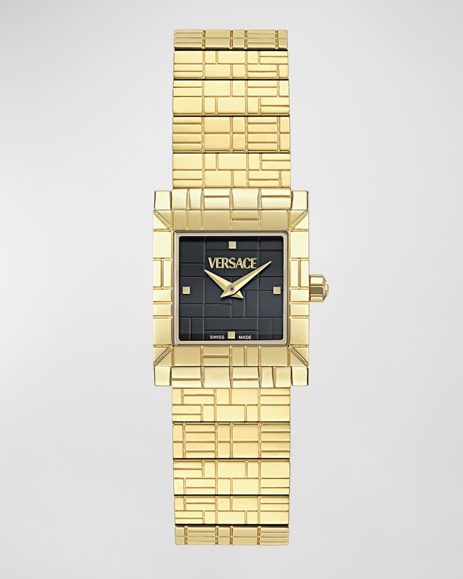 Versace 22mm Versace Mosaic Watch with Bracelet Strap, Black | Neiman ...