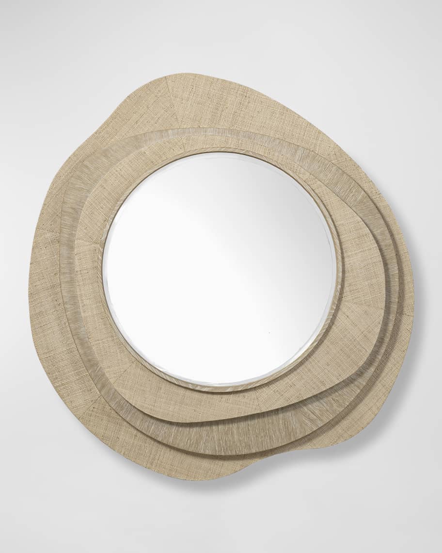 Palecek Larissa 43" Layered Wall Mirror | Neiman Marcus