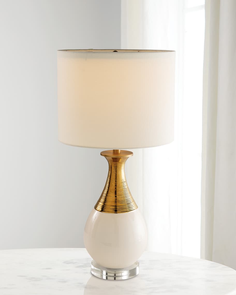 Port 68 Jenny Cream Lamp | Neiman Marcus