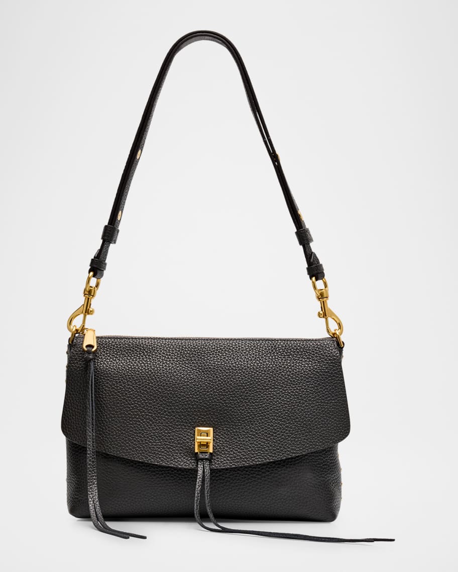 Rebecca Minkoff Darren Zip Leather Shoulder Bag | Neiman Marcus