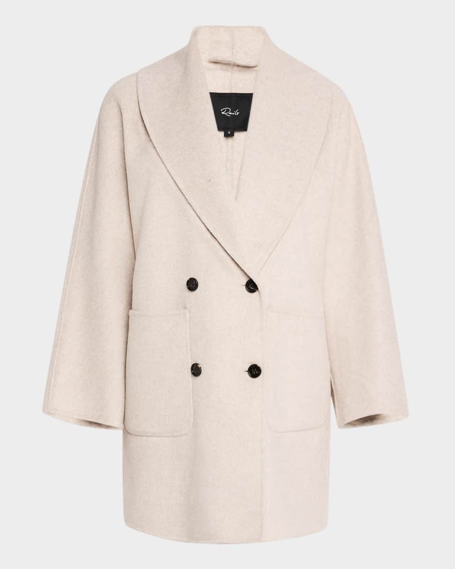 Rails Nily Double-Breasted Wool Coat | Neiman Marcus