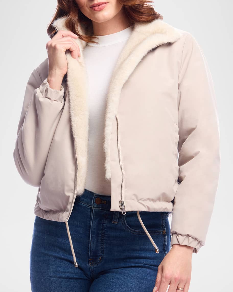Fabulous Furs Insta Reversible Zip Jacket | Neiman Marcus