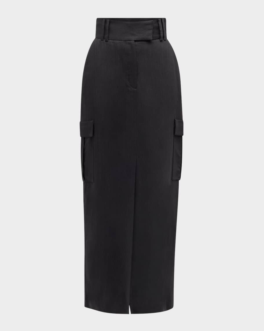 Iro Sybille Column Cargo Skirt | Neiman Marcus