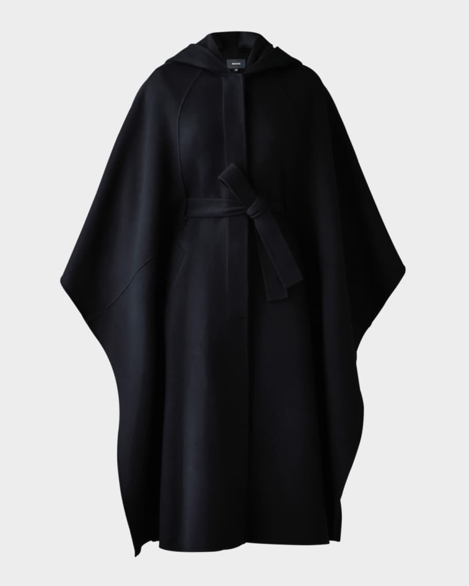 Mackage Kirstyn Double-Face Wool Cape Coat | Neiman Marcus