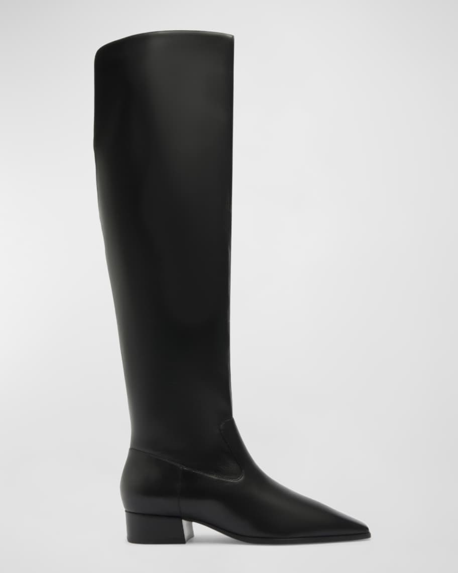 Schutz Helena Leather Over-The-Knee Boots | Neiman Marcus