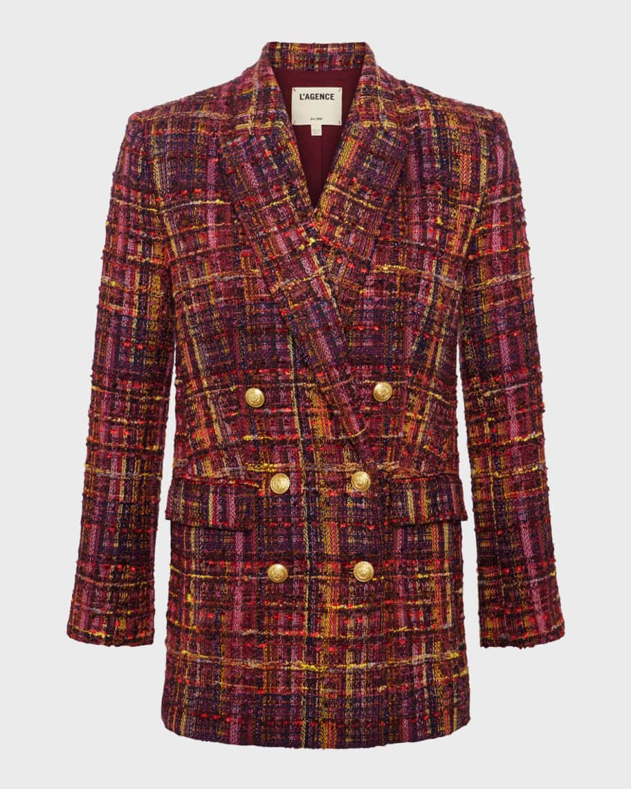 L'Agence Aimee Relaxed Double-Breasted Blazer | Neiman Marcus