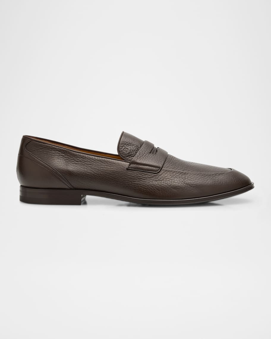 Bally Men's Windsor Grained Leather Penny Loafers | Neiman Marcus