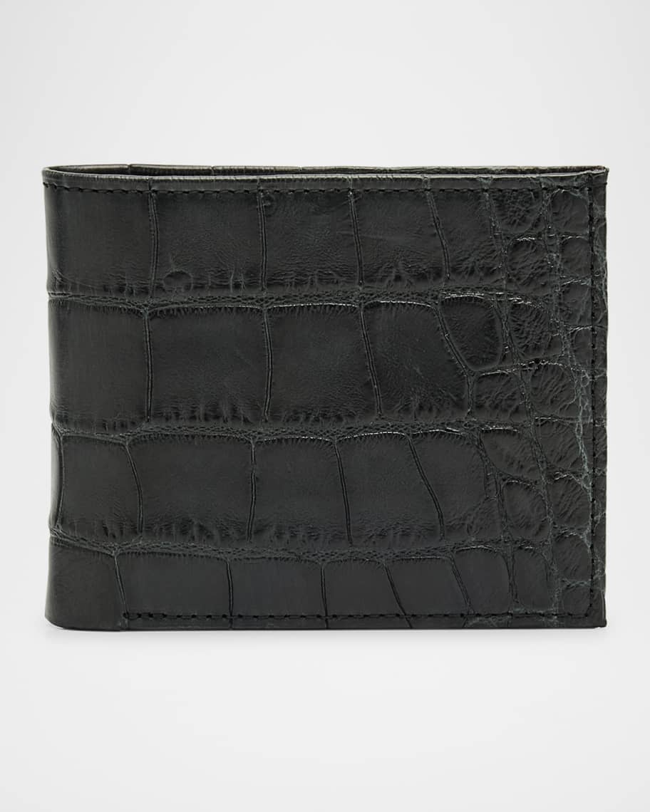 Abas Men's Ultimate Matte Alligator Bifold Wallet | Neiman Marcus