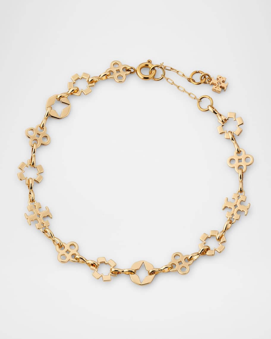 Tory Burch Kira Clover Multi Motif Bracelet | Neiman Marcus