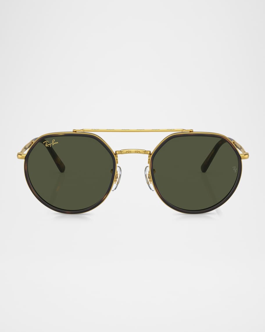 Ray-Ban Metal Round Sunglasses, 53MM | Neiman Marcus