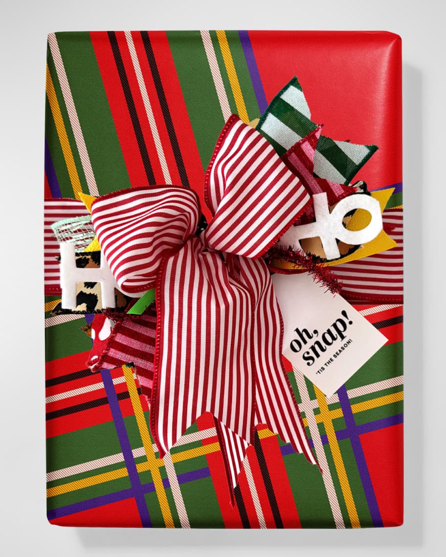 WirrWarr Wraps Perfect Plaid Red Ultimate Wrapping Kit | Neiman Marcus