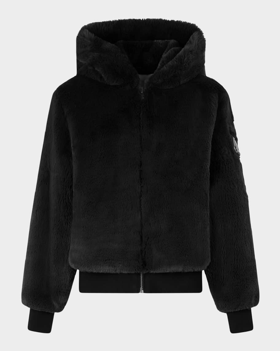 Moose Knuckles Portland Bunny Faux-Fur Jacket | Neiman Marcus